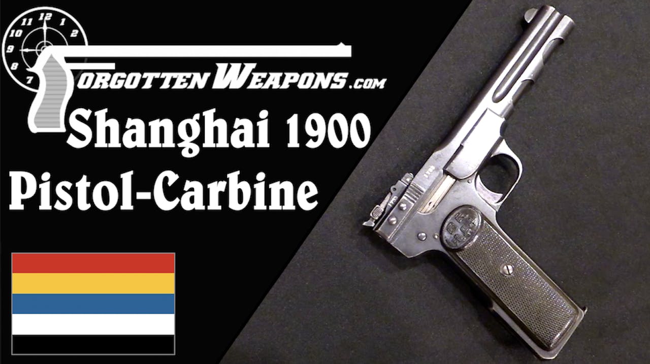 Chinese Warlord Pistols: Shanghai Model 1900 Pistol-Carbine - History ...