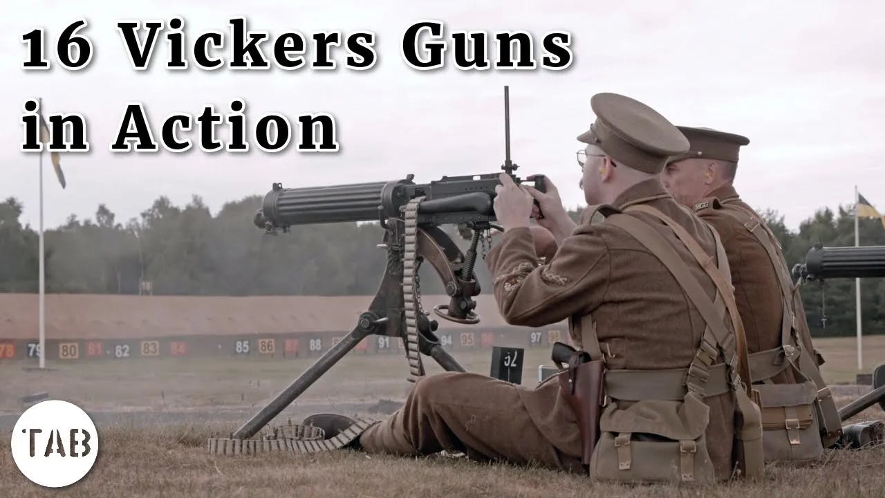 16 Vickers Machine Guns in Action! - Commemorating the Machine Gun ...