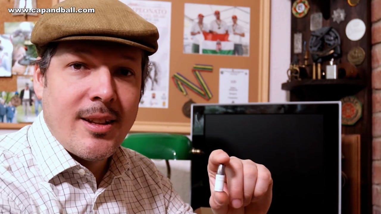 Original percussion long range rifle with paper patched bullets ...