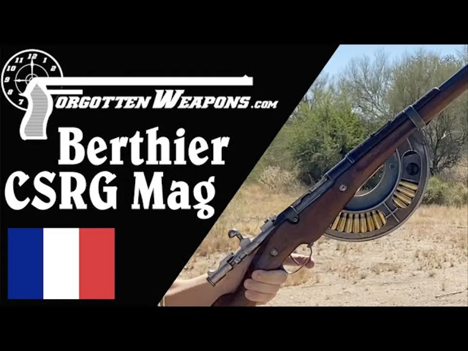 Berthier with a Chauchat Magazine at the Range - History of Weapons & War
