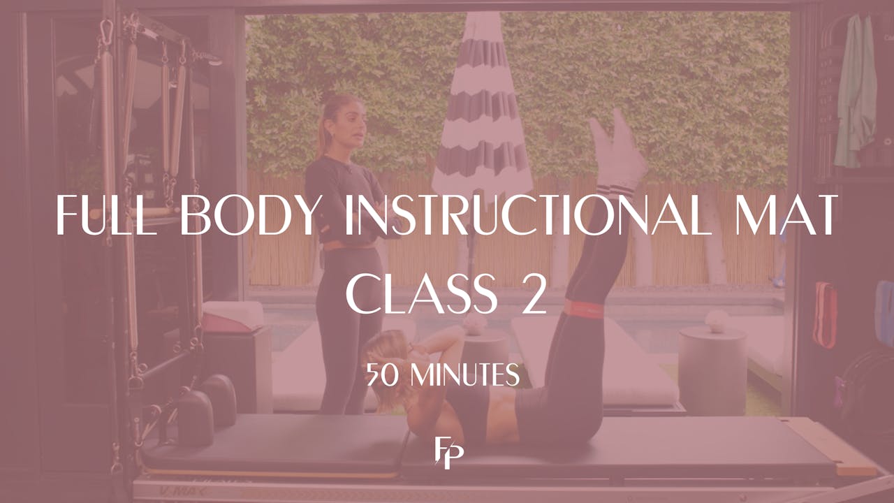 50 Min Mat Full Body Instructional Session 6 Mat Pilates Forma