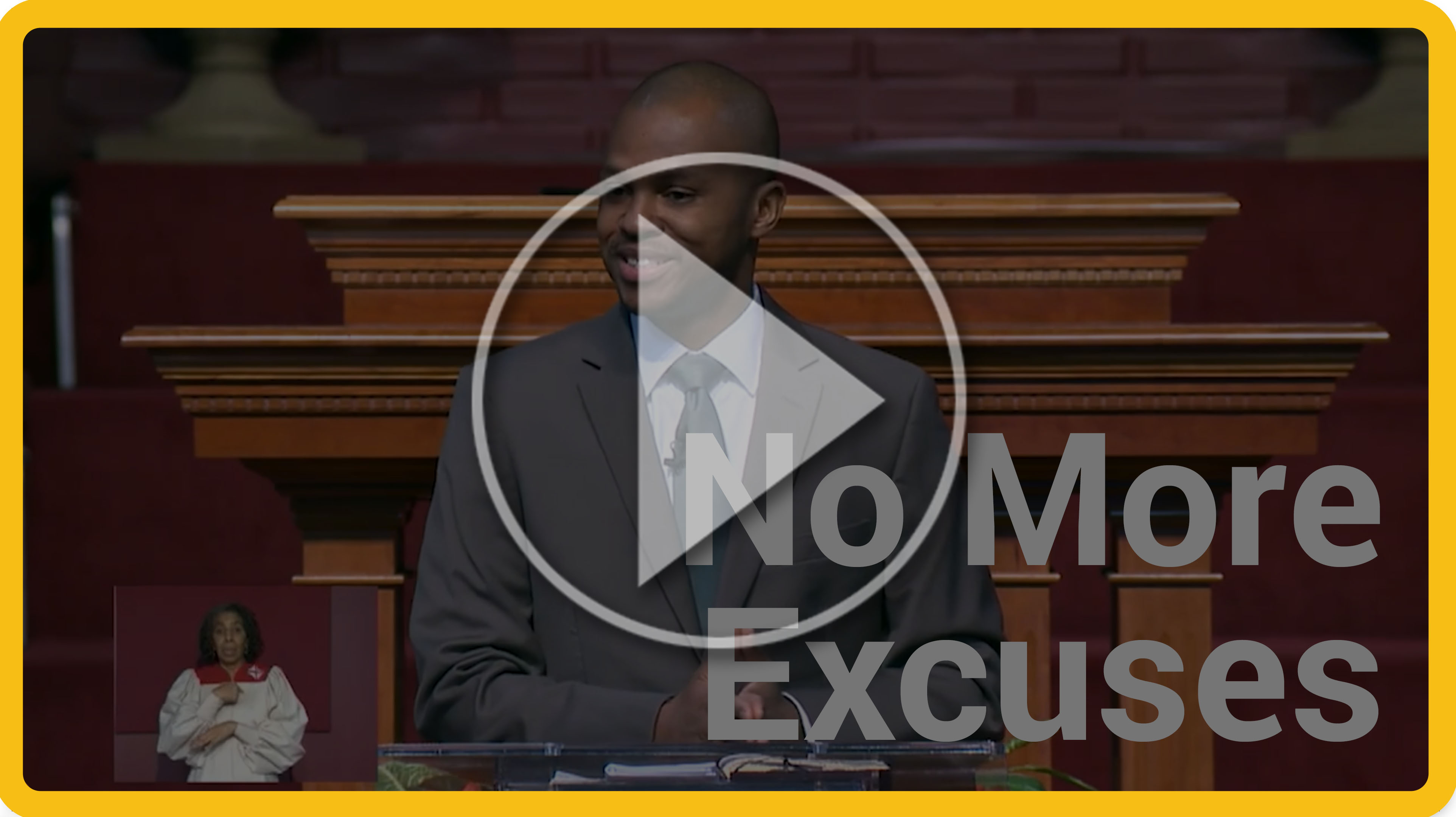 No More Excuses - Sermon Subscription