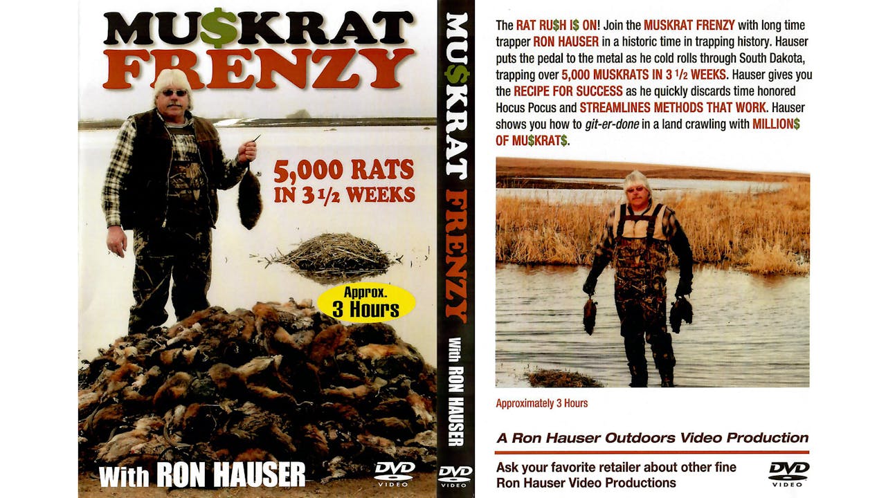 Muskrat Frenzy with Ron Hauser - Fur Taker TV Streaming Videos - Fur ...