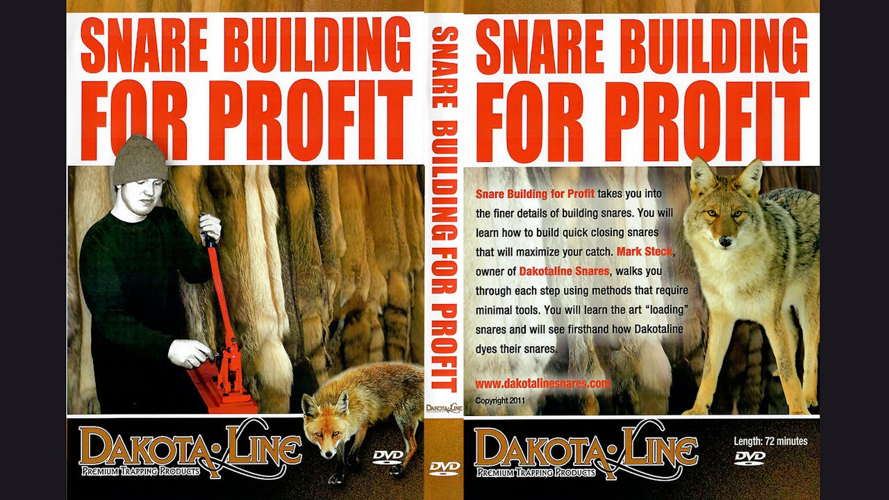 Snare Building For Profit - Full Length Trapping Videos - Fur Taker TV