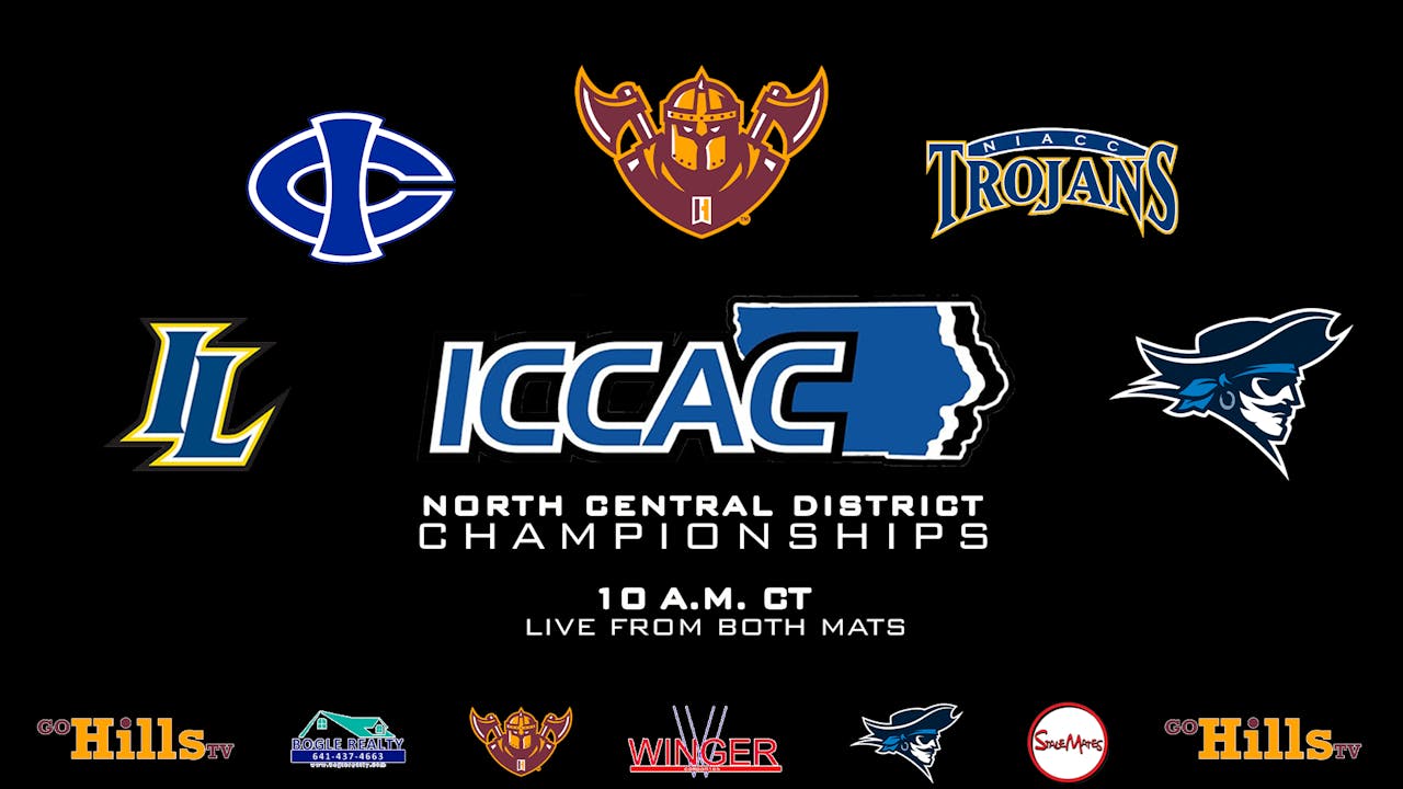 ICCAC North Central District Championships: 3-7-21 IHCC Men's Wrestling ...