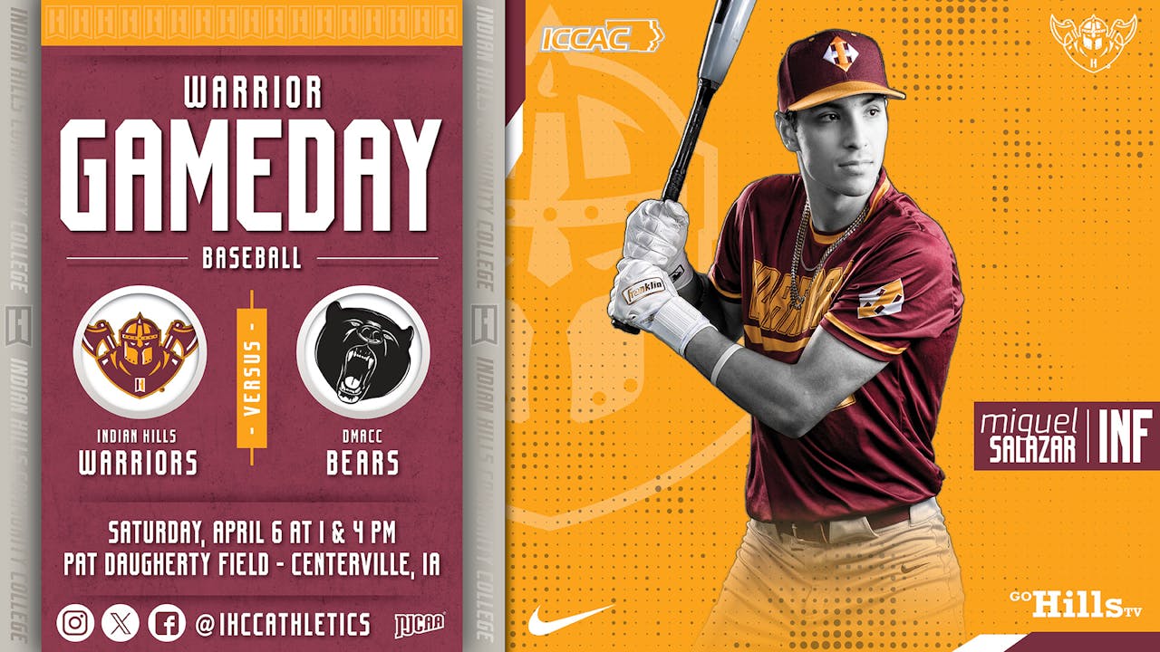 4-6-24 IHCC Baseball vs DMACC Game 1 - 2023-2024 - GoHillsTV