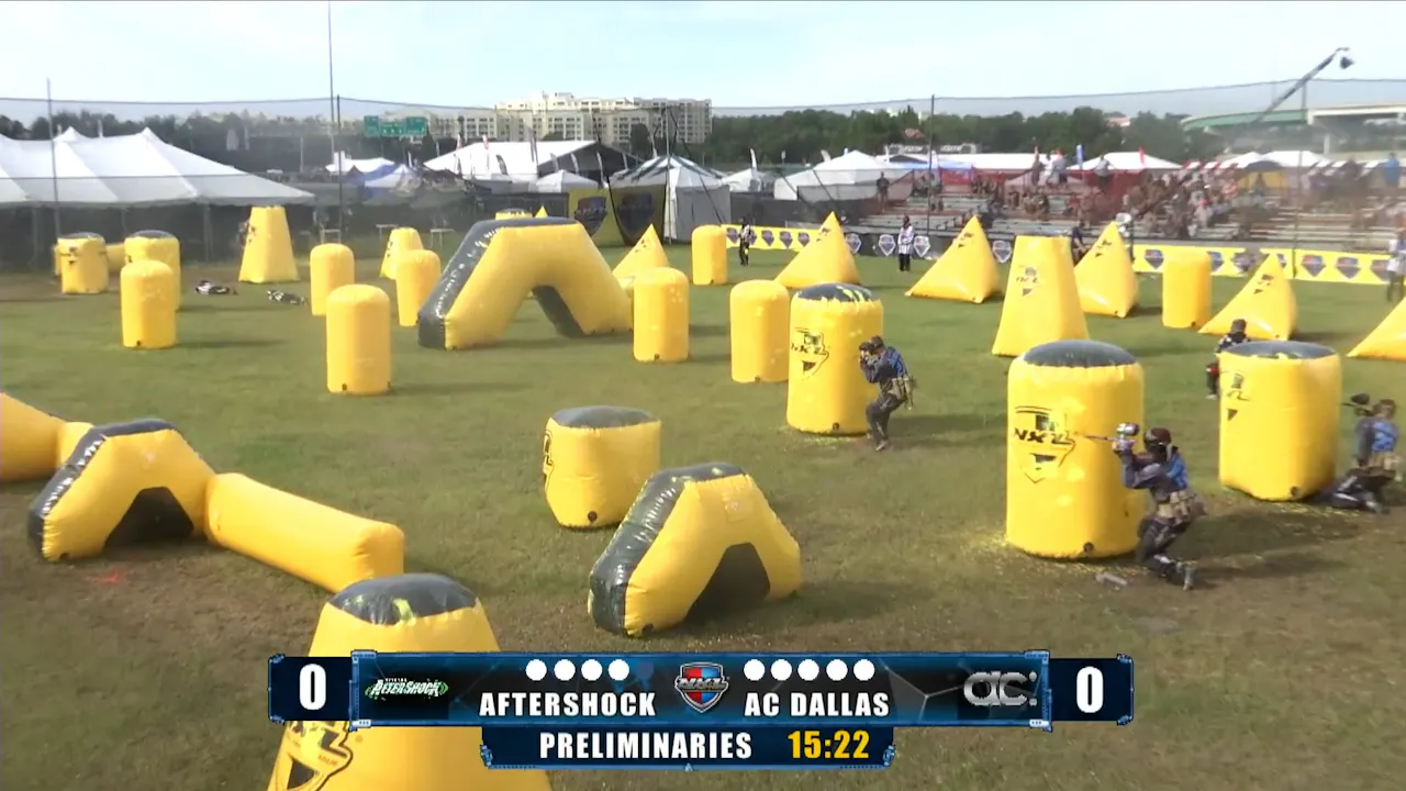 Impact vs Outlaws - ac: Dallas vs Aftershock - Major League Paintball PLUS
