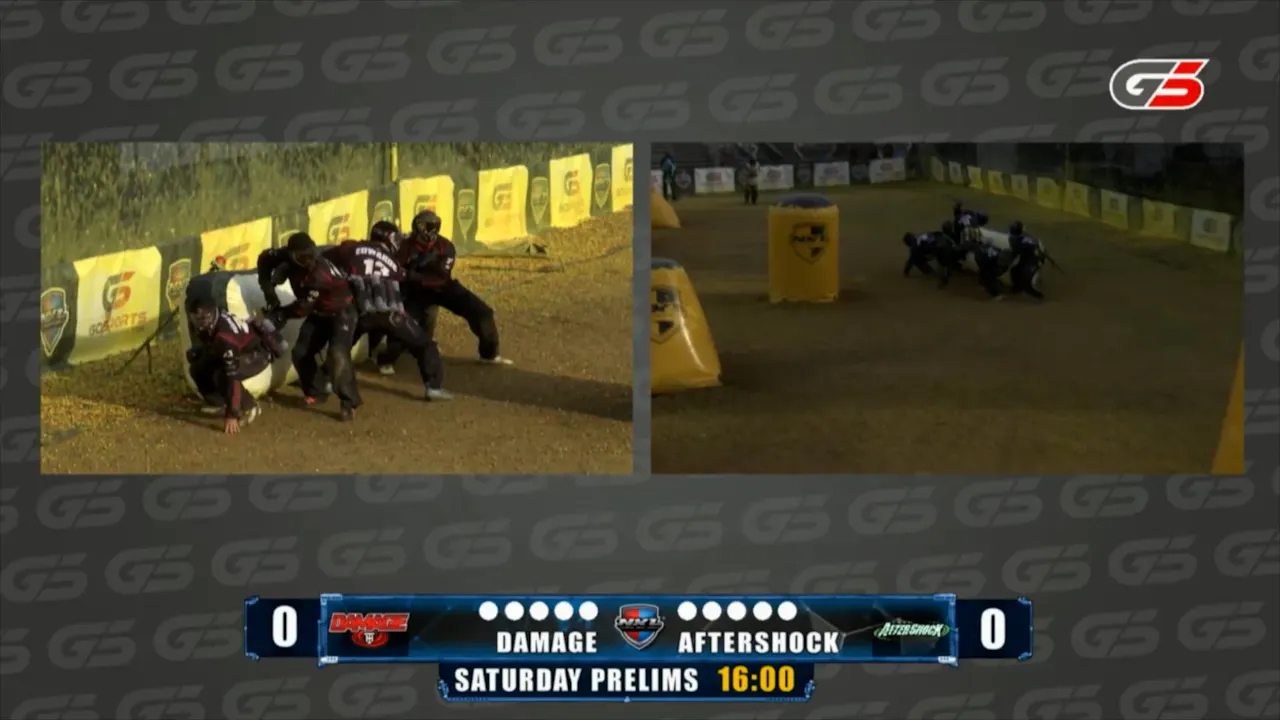 Aftershock vs Damage - Red Legion vs Uprising - Major League Paintball PLUS
