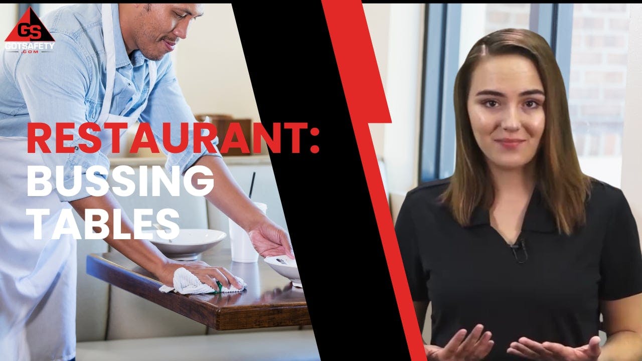 Restaurant: Bussing Tables - GotSafety Lite | Safety Video Streaming