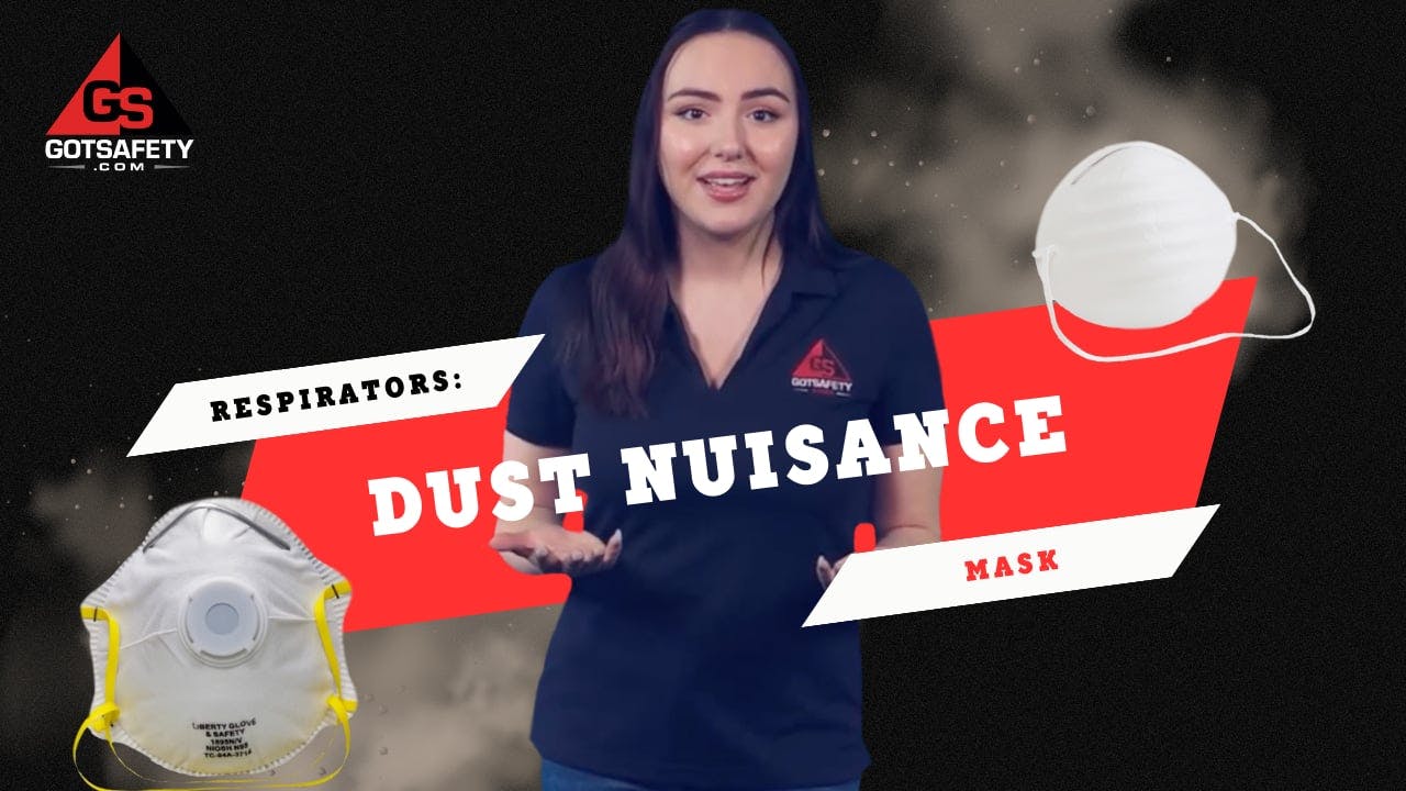 Respirators: Dust Nuisance Masks - GotSafety Lite | Safety Video Streaming