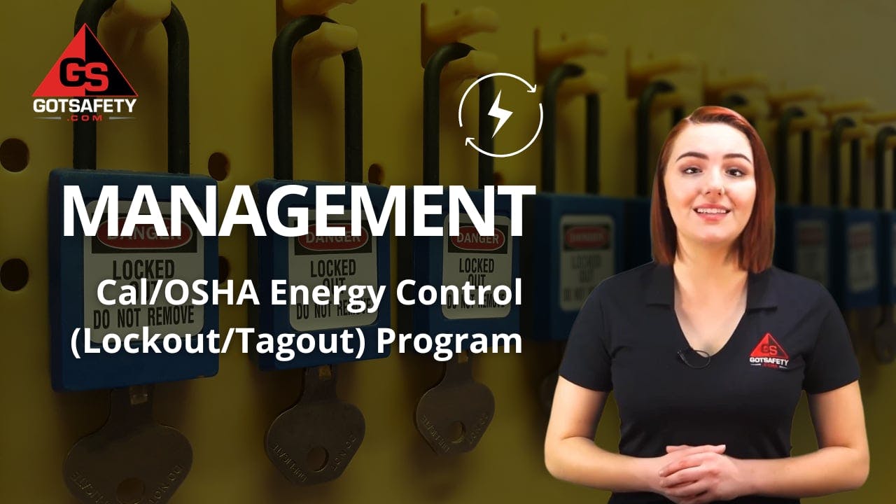 Management: Cal/OSHA Energy Control (Lockout/Tagout) Program ...