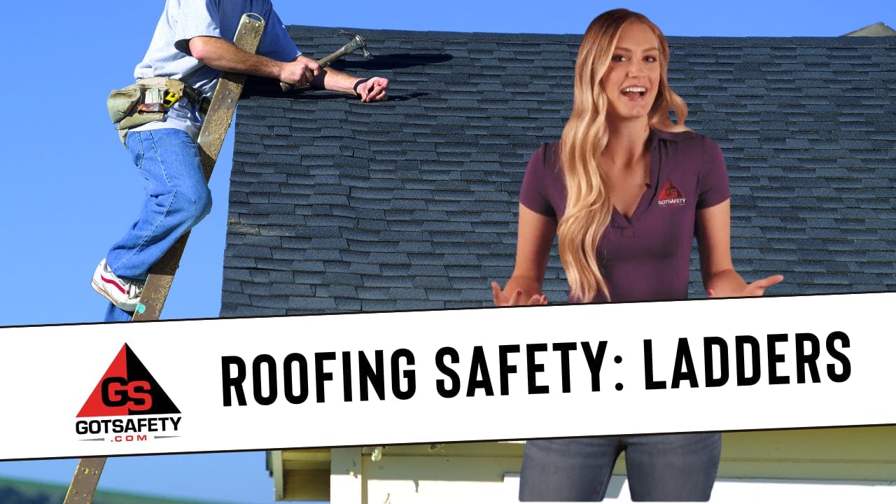 Roofing Safety: Ladders - Ladder Safety - GotSafety Lite | Safety Video ...