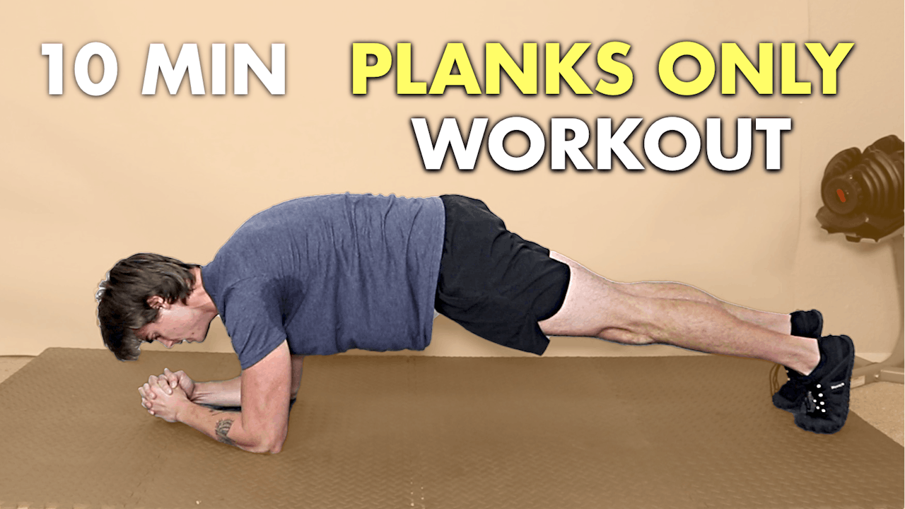 10-Minute "Planks Only" Core Workout - JUST ROW
