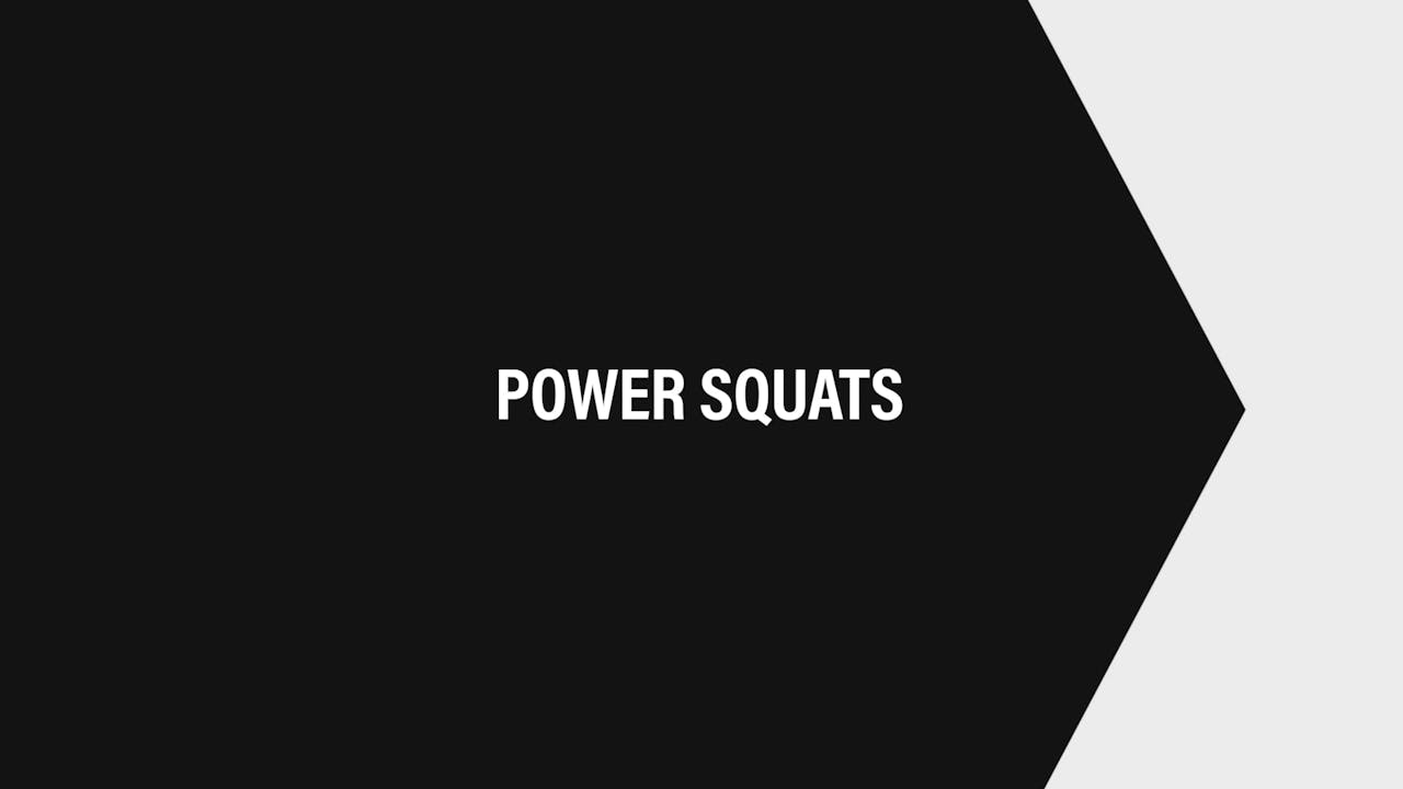 Power Squats HIITSTEP Exercises Horizontal - The HIIT Company