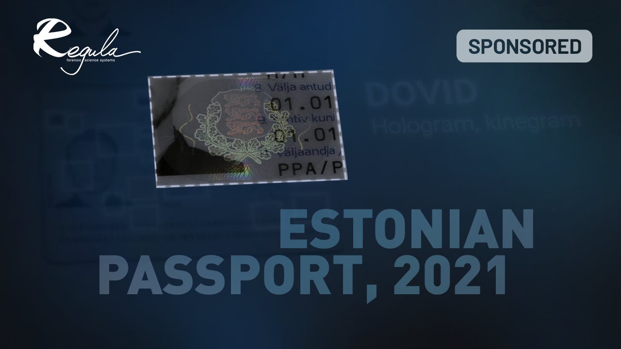 Estonian passport, 2021 - Document Authentication by Regula - ICAO TV