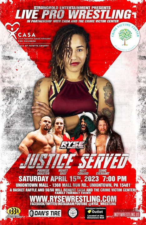 Ryse Wrestling Justice is Served - 2023 - indywrestling.us network