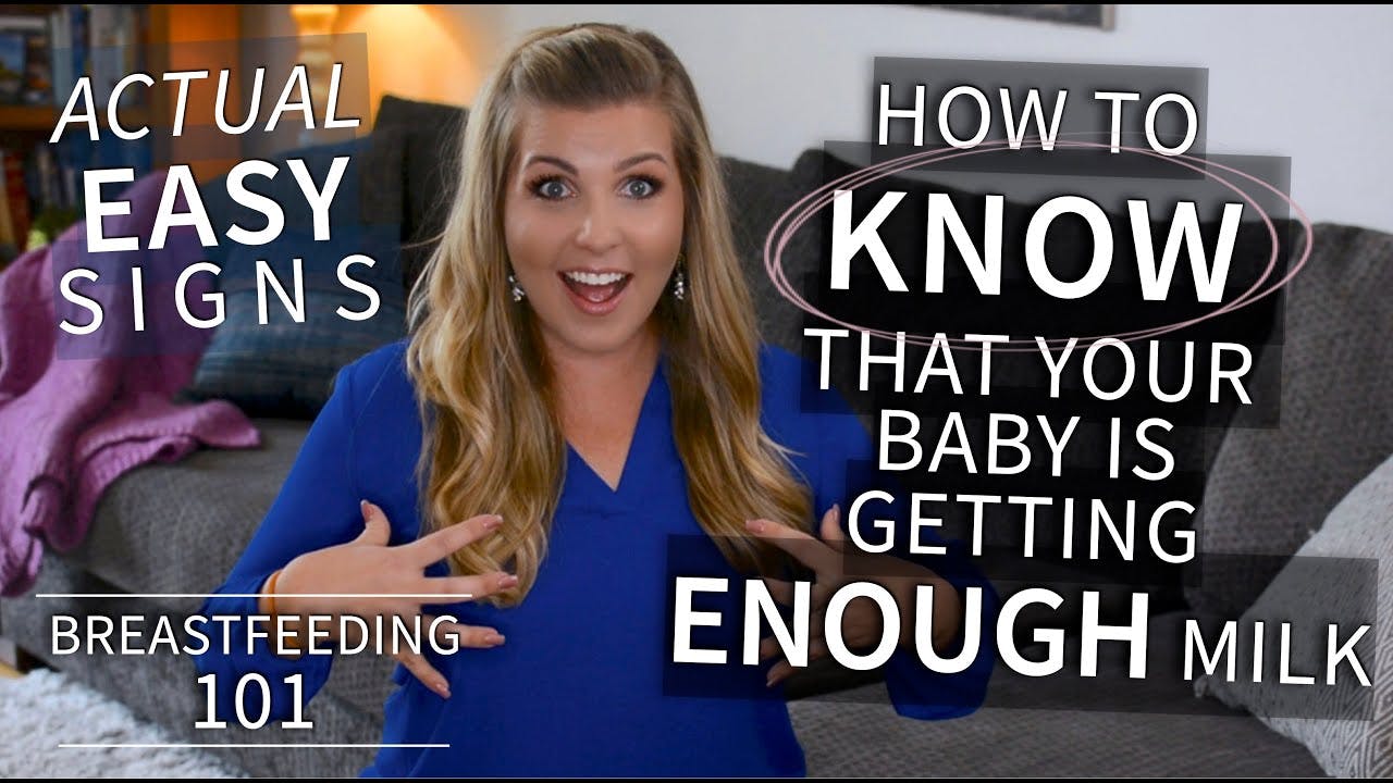 Breastfeeding Signs that Your Baby is Getting Enough Milk - Season 1 ...