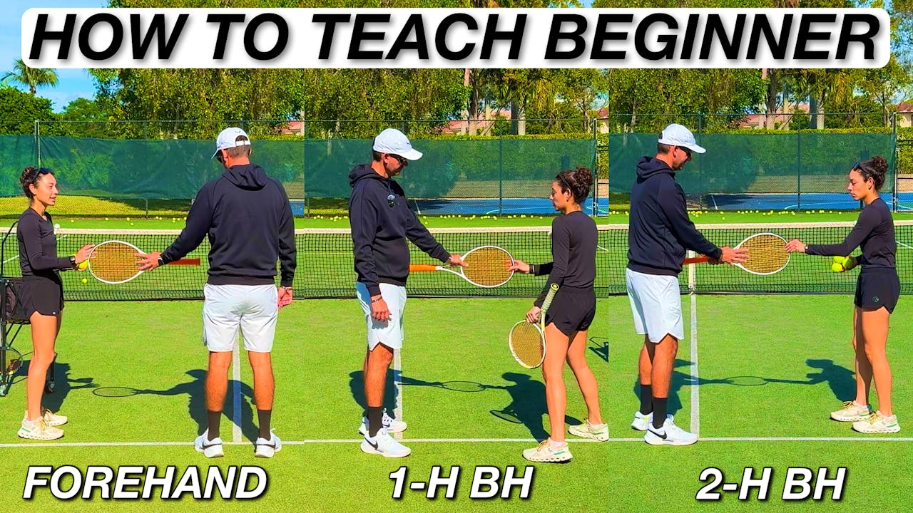 Beginner Forehand, One-Handed & Two-Handed Backhand - Mastering the Art of Tennis Coaching ...