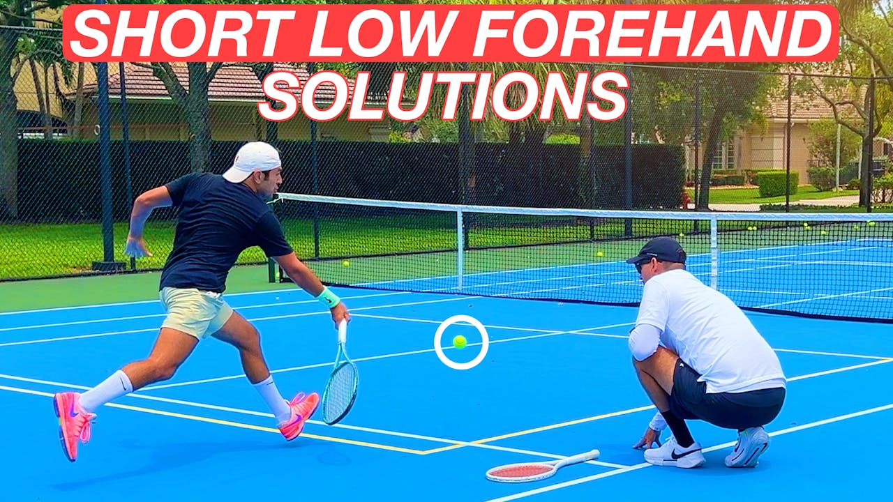 How to Play the Short Low Forehand - Shamir's Comeback - Intuitive Tennis