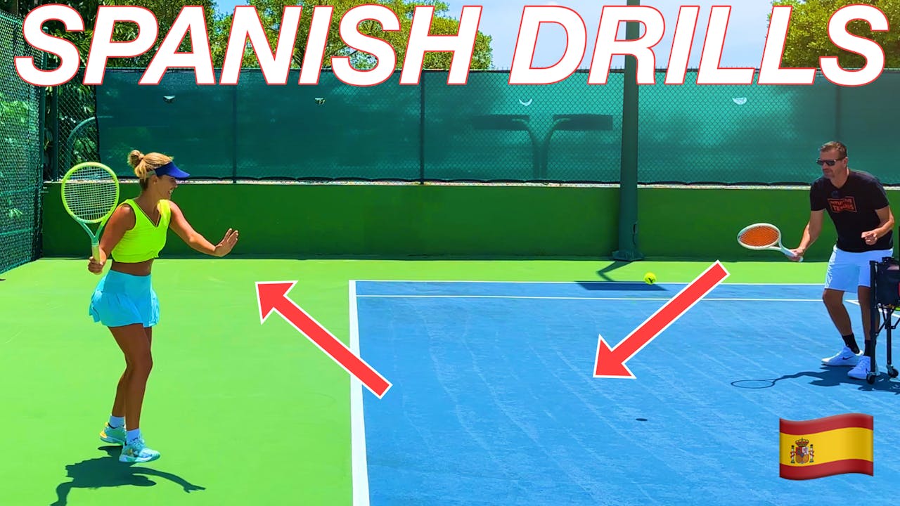 Spanish Tennis Drills - Teaching Sara - Intuitive Tennis