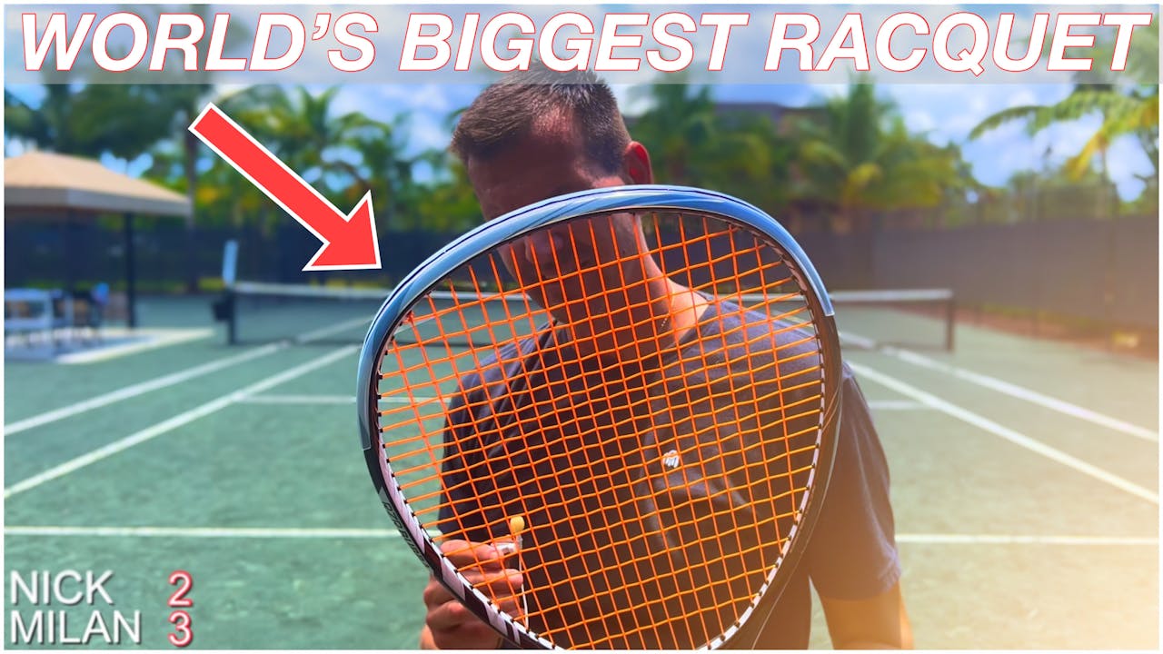 Testing the World's Biggest Tennis Racquet - Released YouTube Videos ...