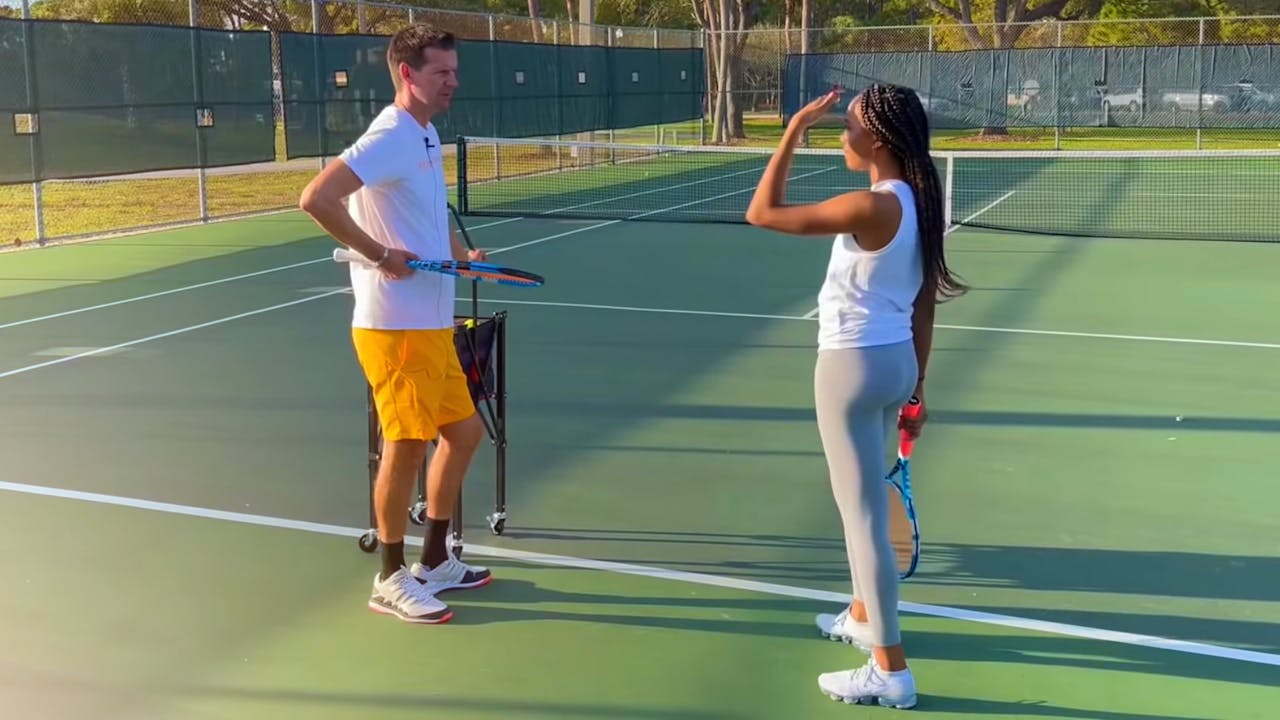 Beginner Lesson with Chrys - Released YouTube Videos - Intuitive Tennis