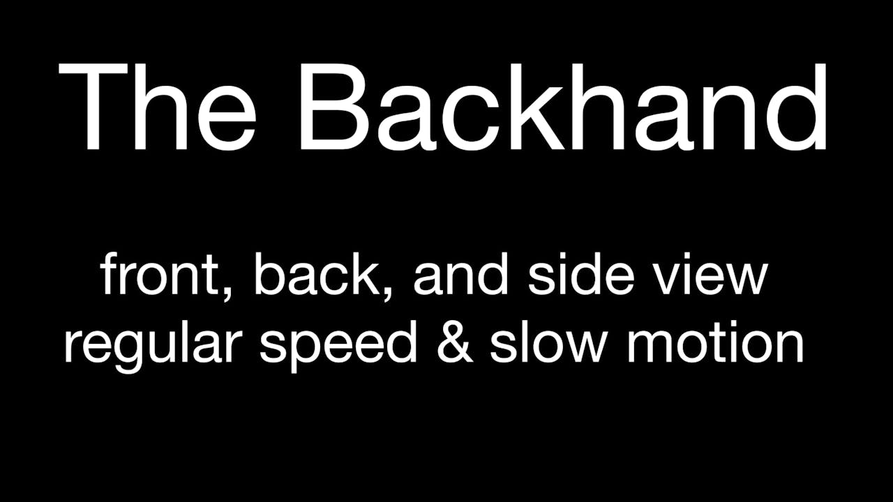 Backhand Slow Motion - Released YouTube Videos - Intuitive Tennis