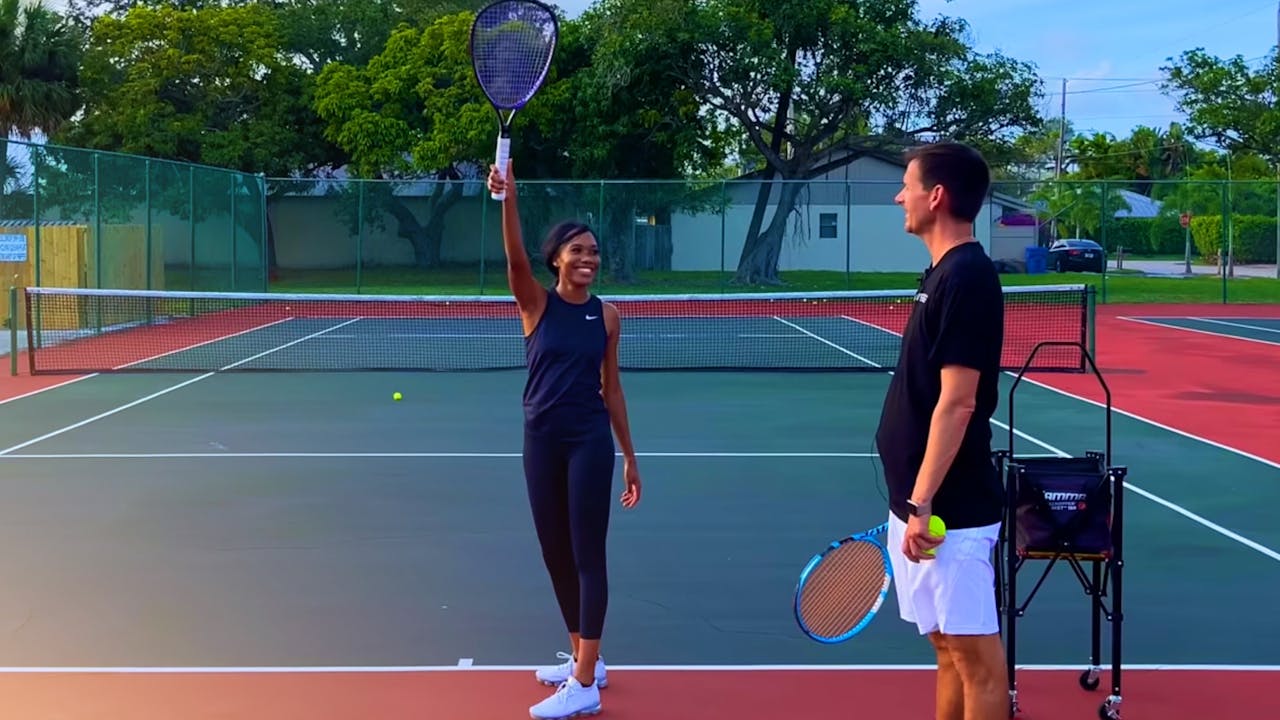 Beginner Serve Lesson with Chris - Released YouTube Videos - Intuitive Tennis
