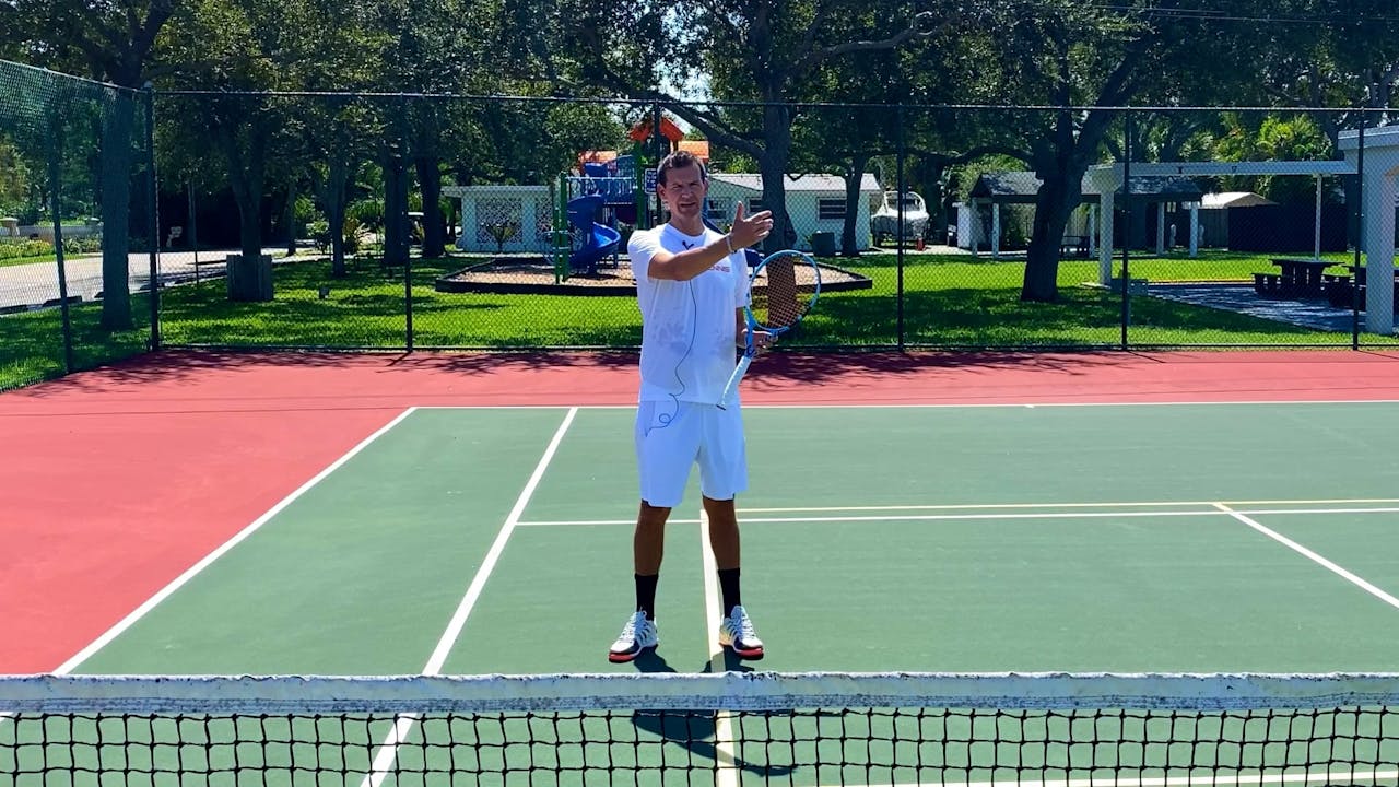 How to Hit the High One-Handed Backhand - Intuitive Tennis