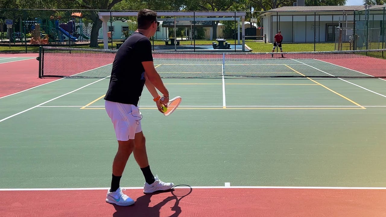 Point Play Coaching & Serve Fix - Taking Alec From Beginner to 5.0 NTRP - Intuitive Tennis