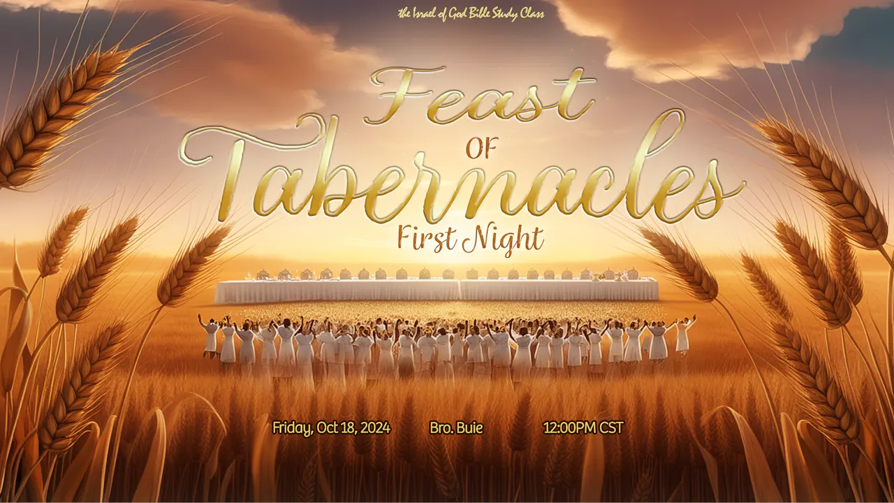 101824 - Feast of Tabernacles - 2024 - The Israel of God - Subscription ...