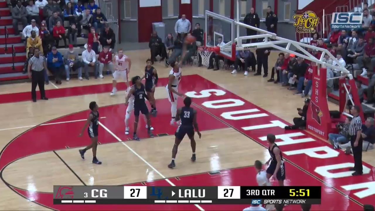 2018 FTC BBB Center Grove vs La Lumiere Jackson Davis dunk - ISC Sports ...
