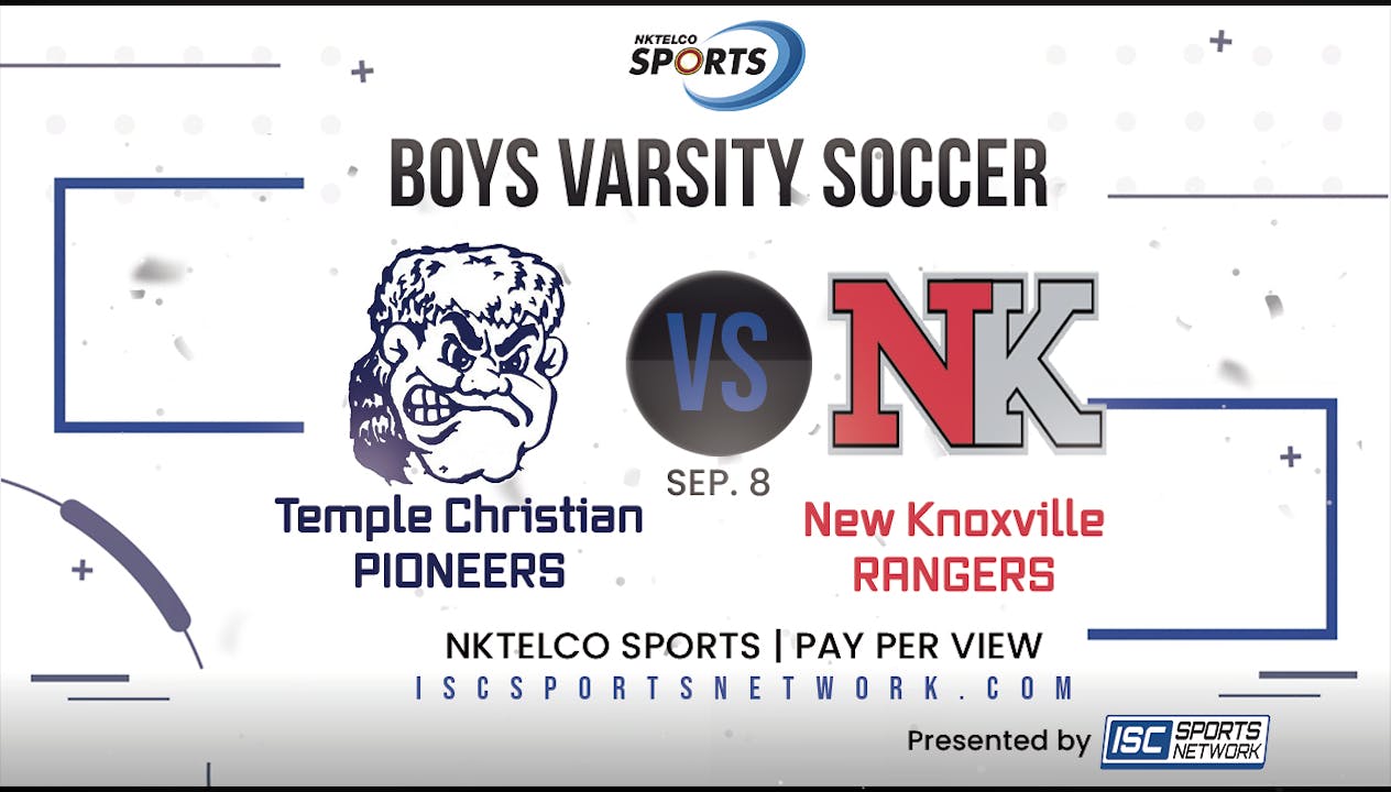 2022 BS Temple Christian at New Knoxville 9/8 - 2022-23 Season - ISC ...