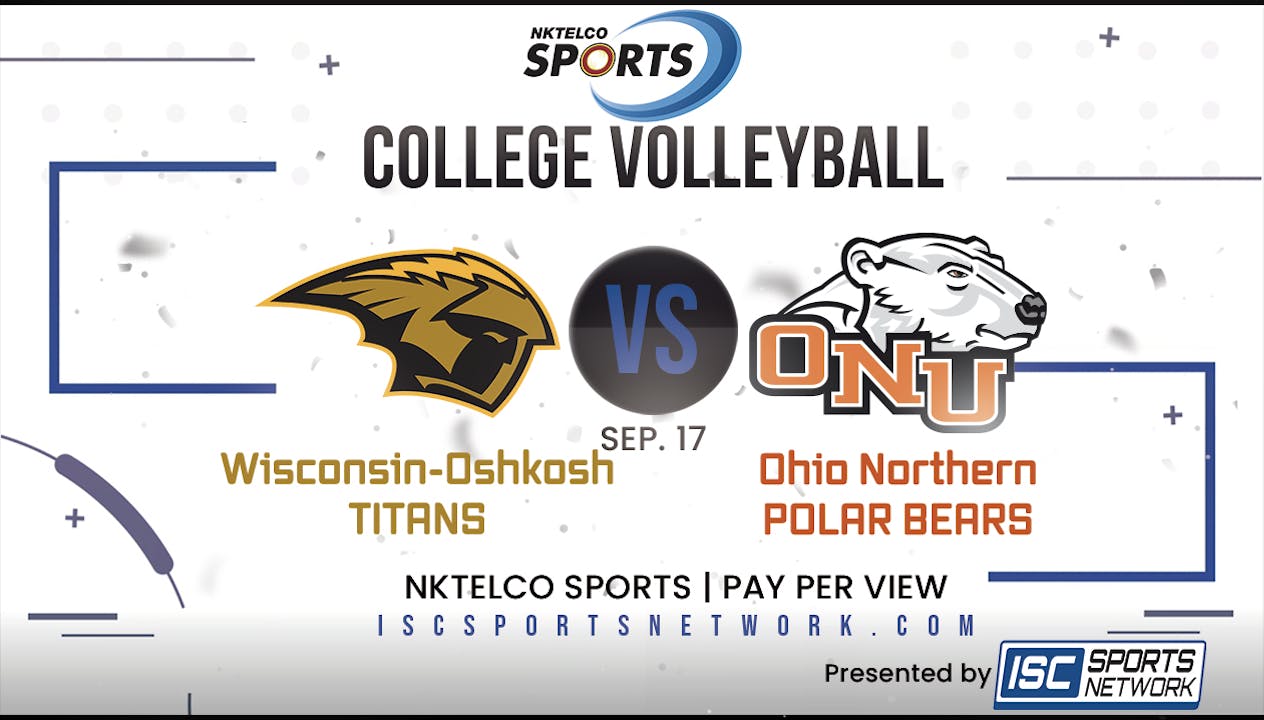 2022 WVB Wisconsin-Oshkosh at Ohio Northern 9/17 - 2022-23 Season - ISC ...