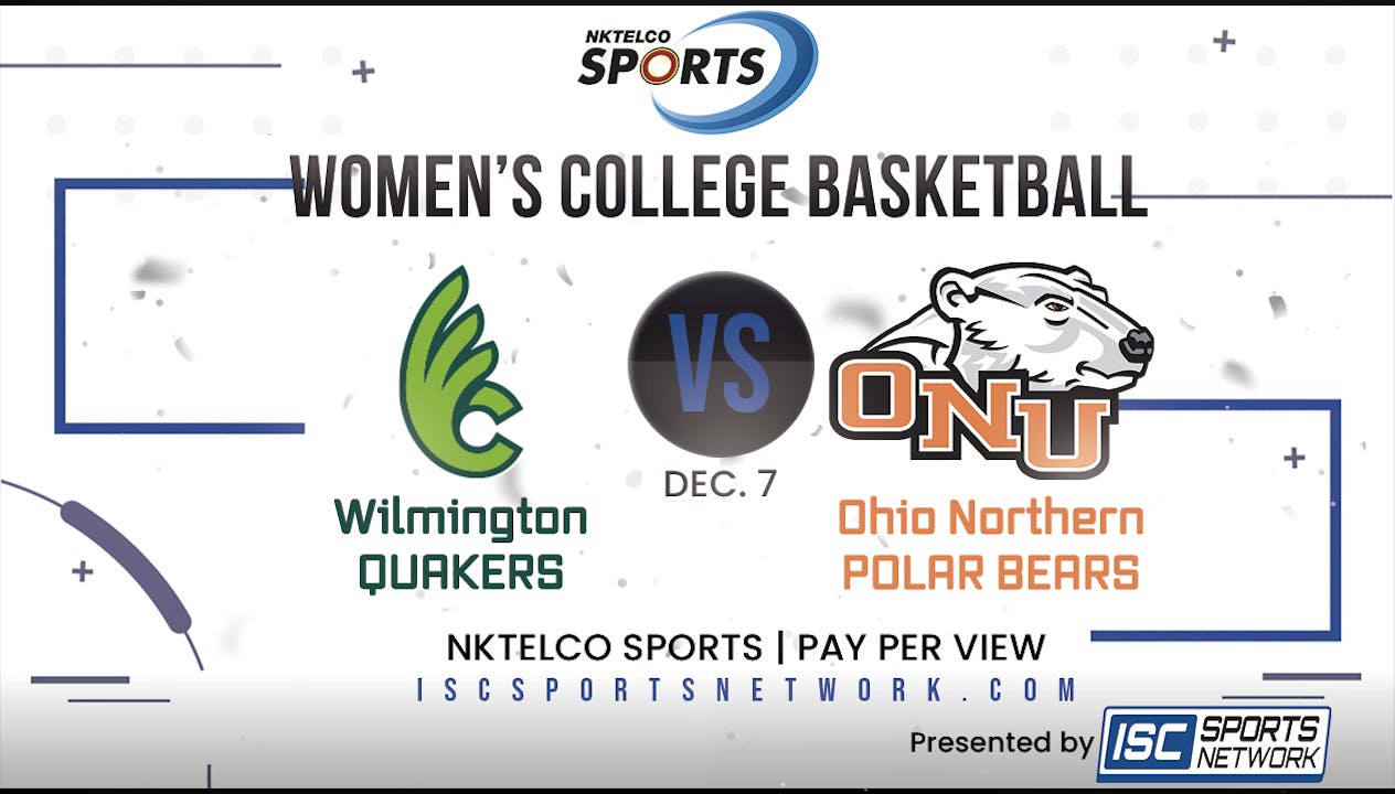 2022 WBB Wilmington at Ohio Northern 12/7 - 2022-23 Season - ISC Sports ...