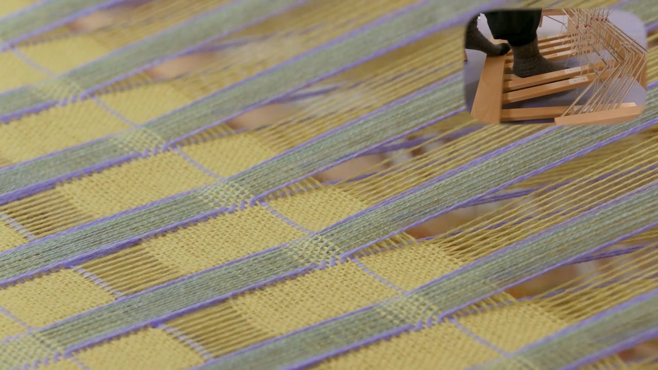 9.4.4 - 4 Shaft at the Loom Deflected Double Weave - Season 9 Episode 4 - Deflected Double Weave ...