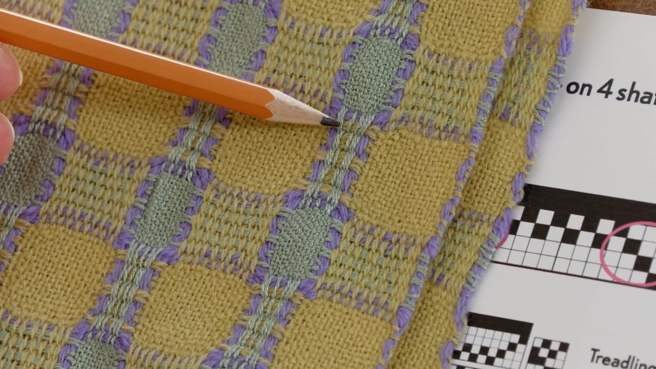 9.4.3 - 4 Shaft Project Scarf 2 Deflected Double Weave - Season 9 Episode 4 - Deflected Double ...