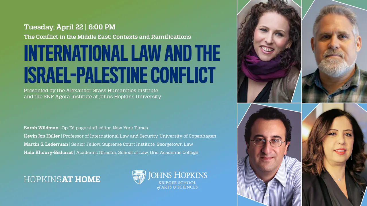 International Law and the Israel-Palestine Conflict - Hopkins at Home