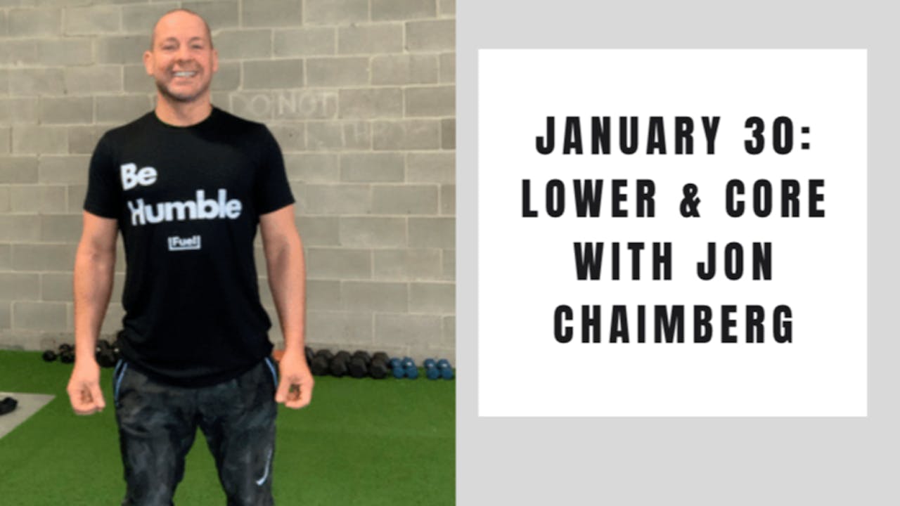 Lower and Core- January 30 - Lower Body-Jonathan Chaimberg - Workout ...
