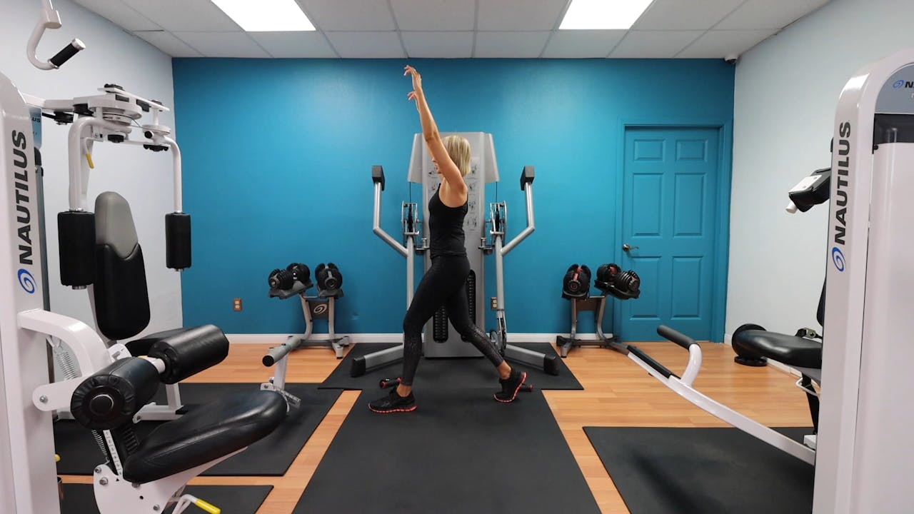 Cable Machine Lunge with Overhead Press Gym - Kailon Fitness & Nutrition