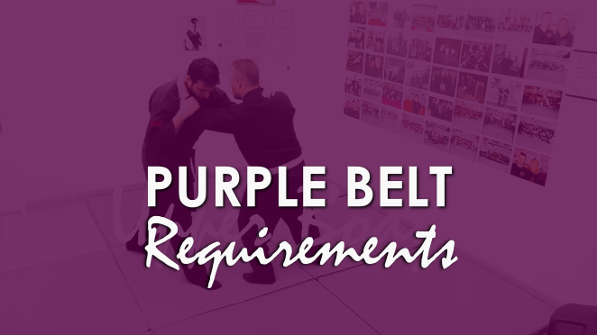 PURPLE BELT REQUIREMENTS - KAJUKENBO ONLINE TRAINING
