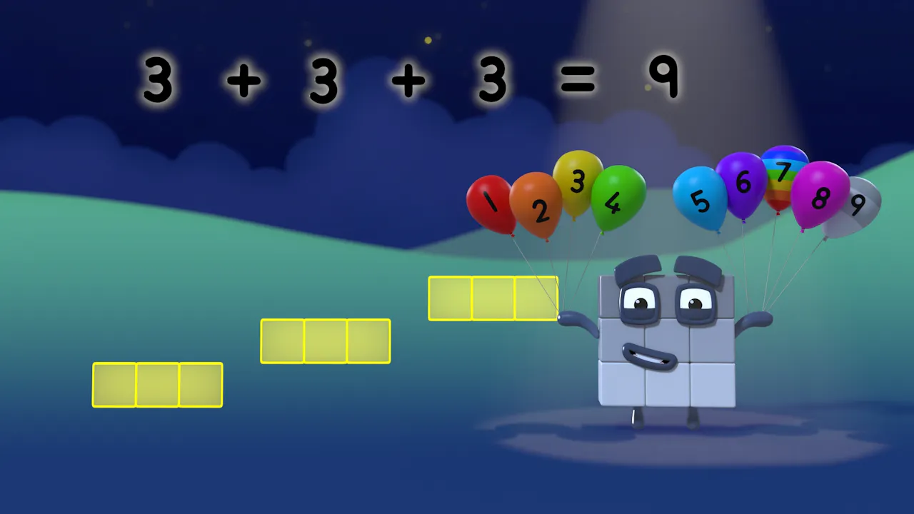 The Three Threes - Numberblocks 1 - Kidstream