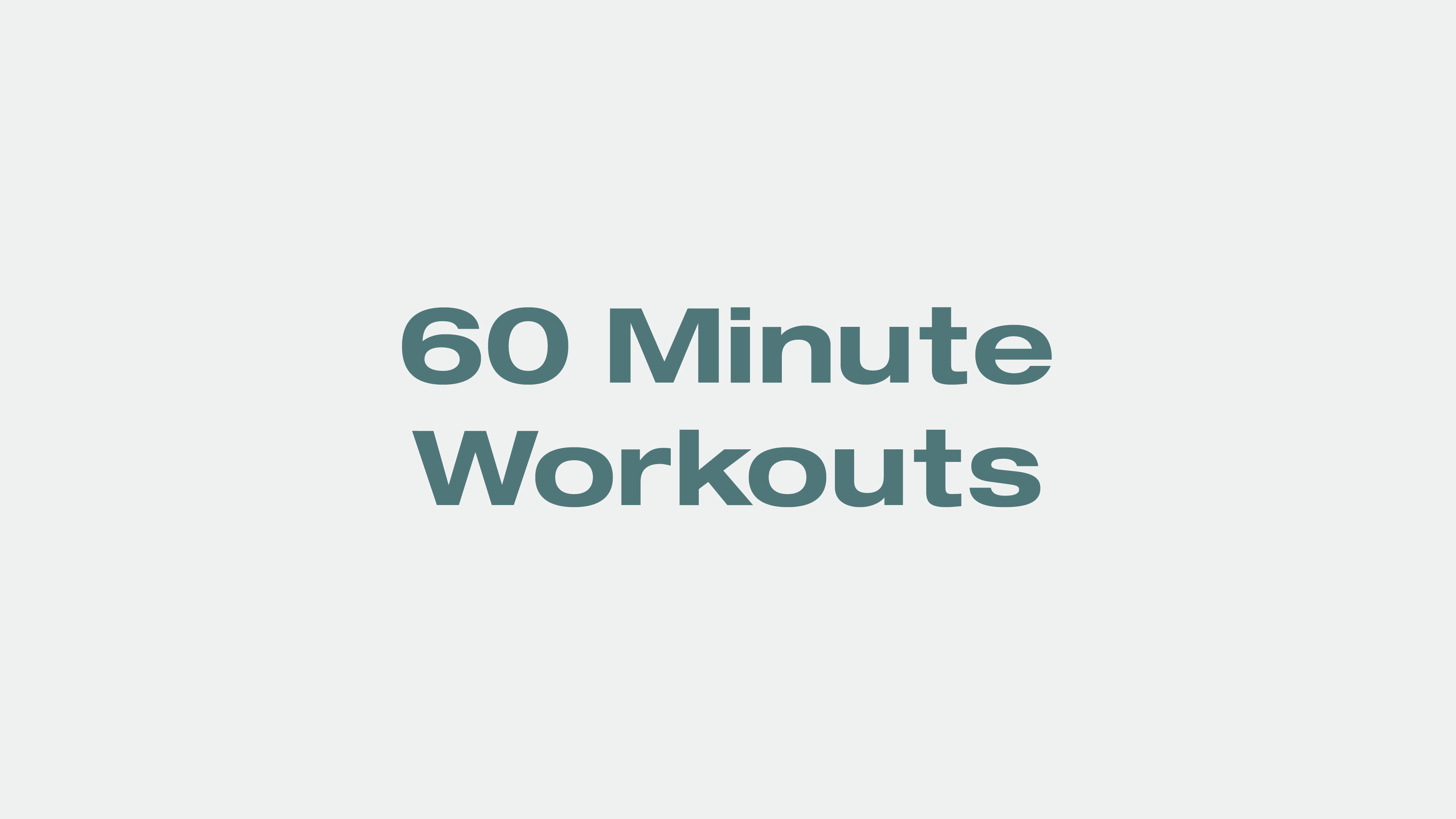 60 Minute Workouts - Kira Stokes Fit