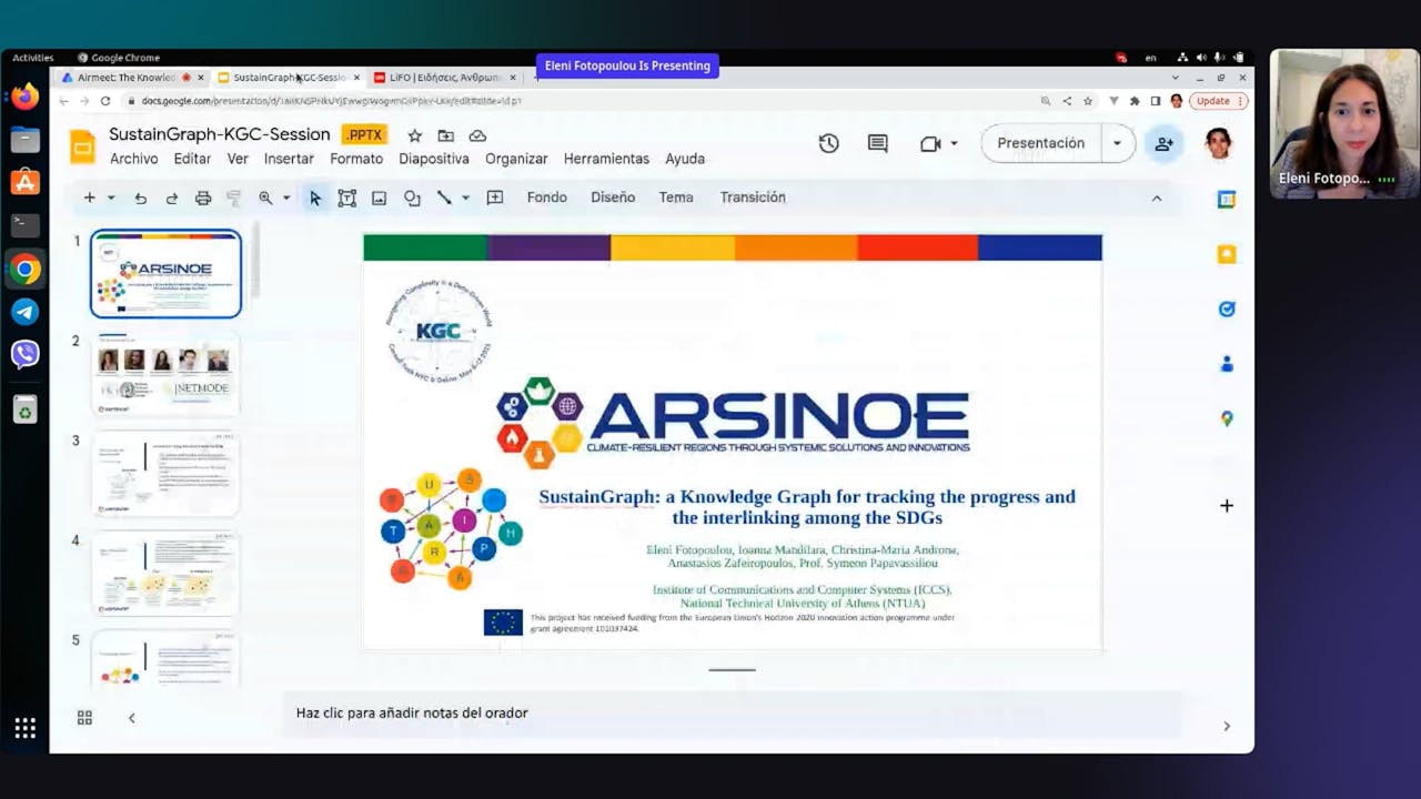 SustainGraph: a Knowledge Graph for tracking the progress towards the ...