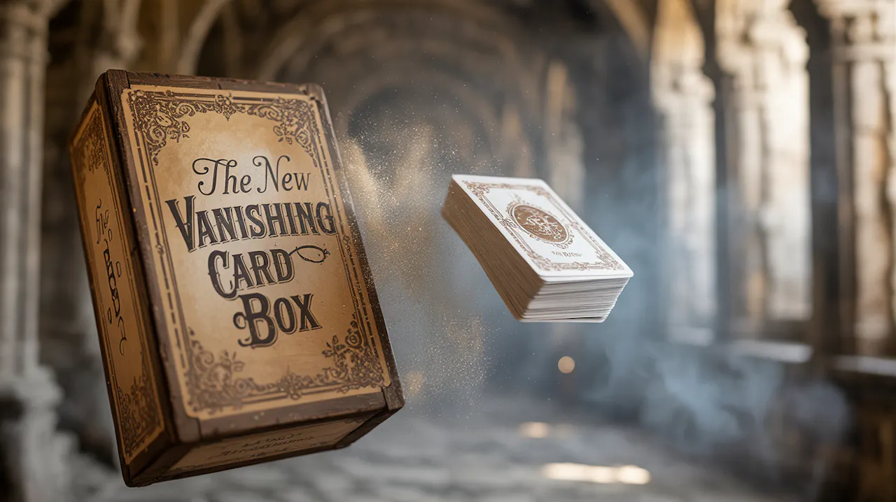 THE NEW VANISHING CARD BOX - MAGIC ON THE GO
