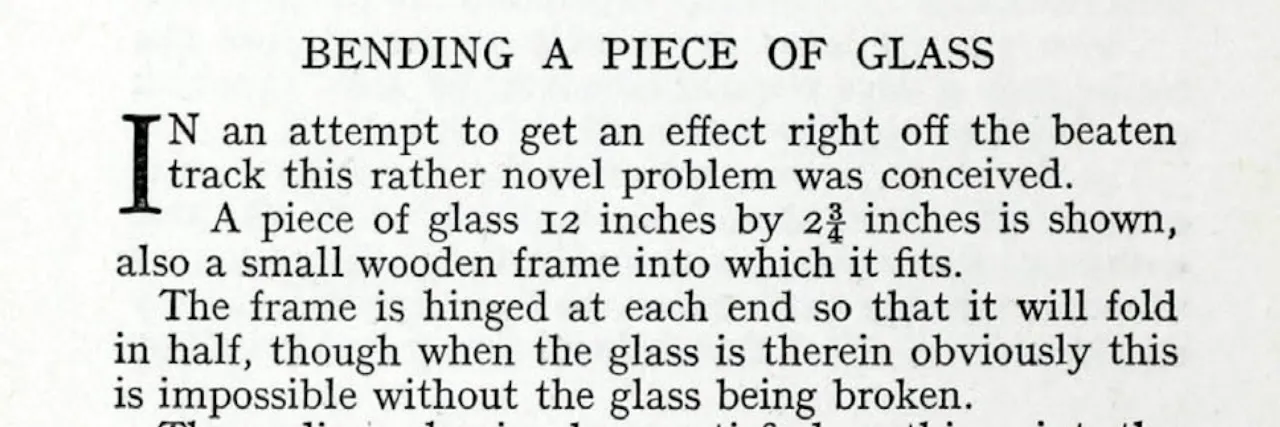 HOW TO BEND GLASS - REFLECTIONS ON THE MIRROR MIRACLE - THE BENDING ...