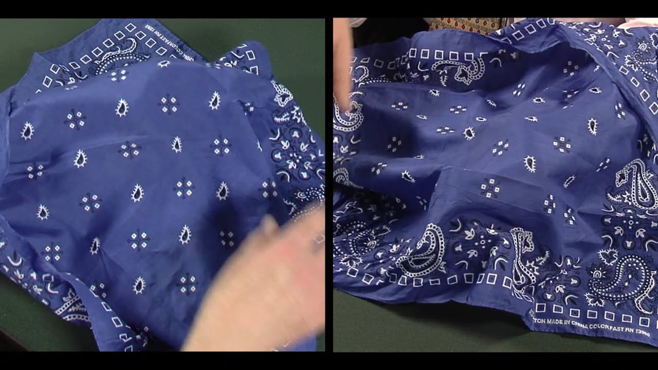 Selected Cards Pass Through a Handkerchief - Master Magic Tricks