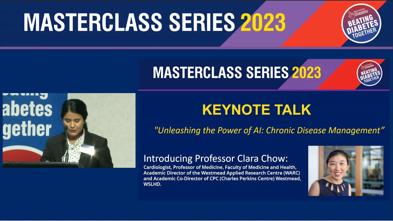 Unleashing the power of AI Chronic Disease Management Prof Clara Chow ...