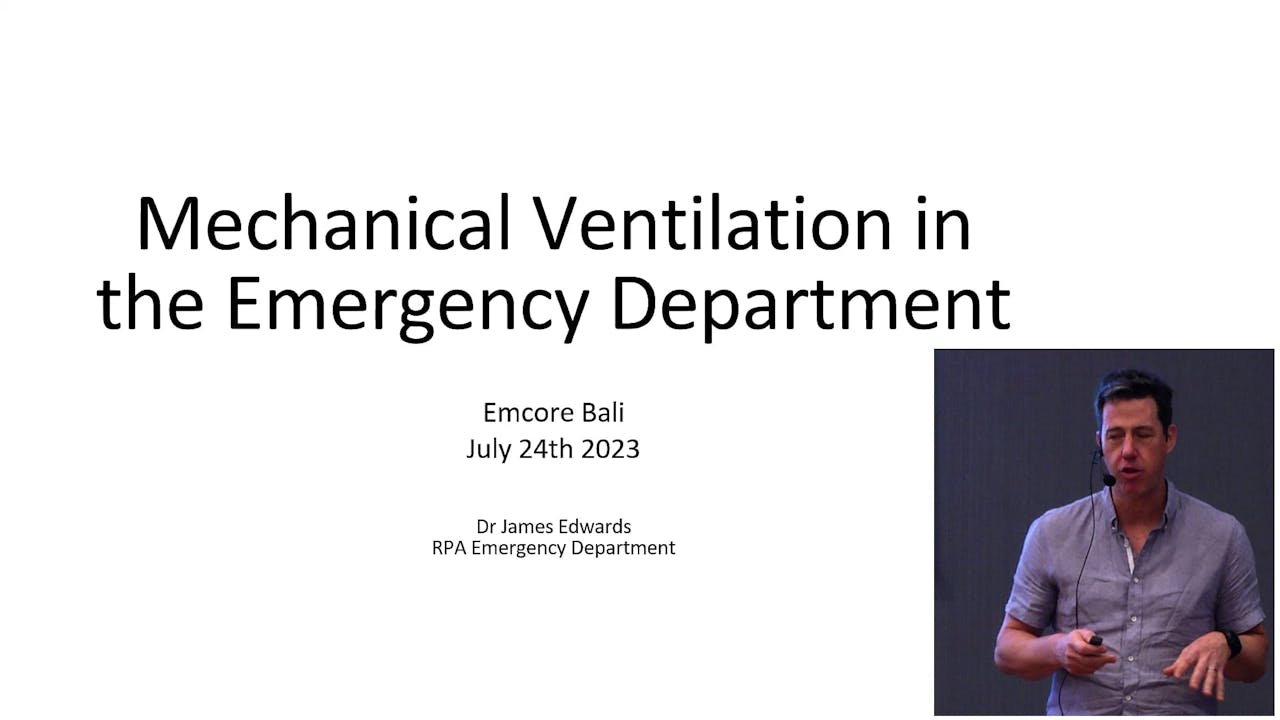 Mechanical ventilation in the emergency department Dr James Edwards ...