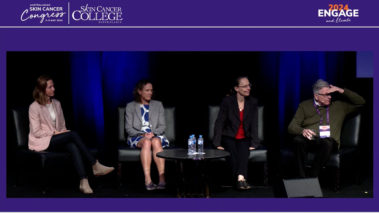 Melanoma Screening Panel Discussion Prof Monika Janda, Prof Peter Soyer ...
